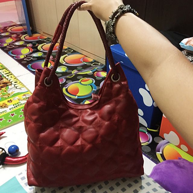 Red Bag, Women's Fashion, Bags & Wallets, Tote Bags on Carousell