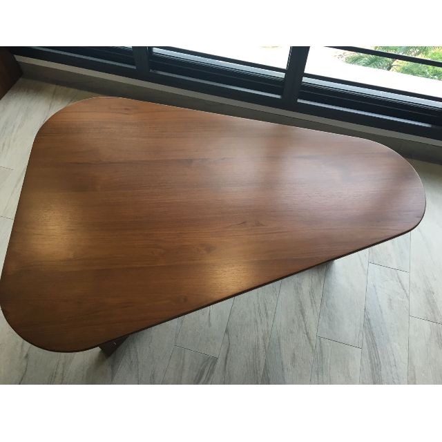 Triangle-shaped Teak Wood Coffee Table, Furniture & Home Living ...