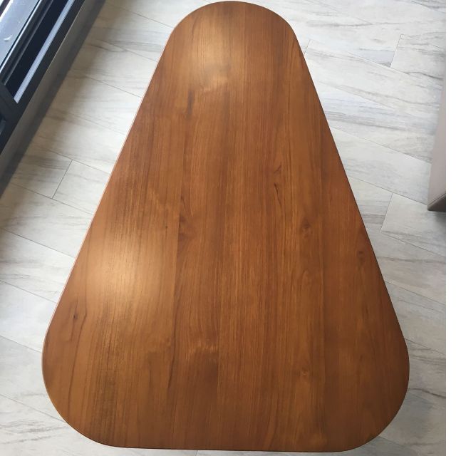 Triangle-shaped Teak Wood Coffee Table, Furniture & Home Living ...