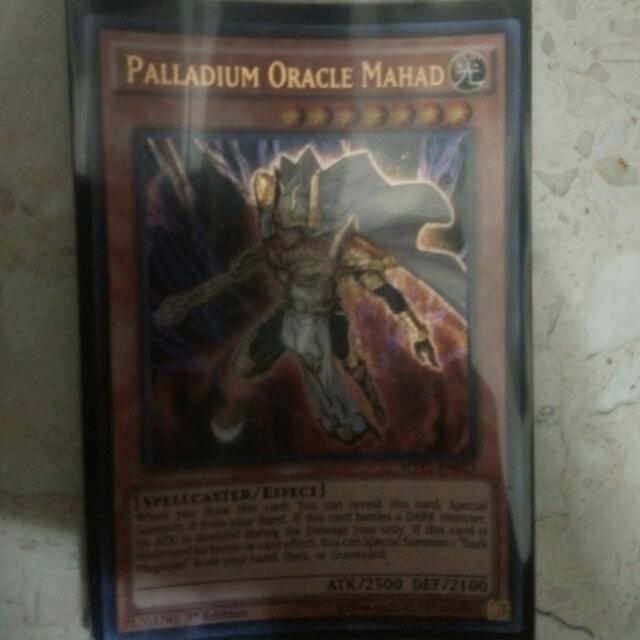 Yugioh 1st Edition Palladium Oracle Mahad, Hobbies & Toys, Toys & Games ...