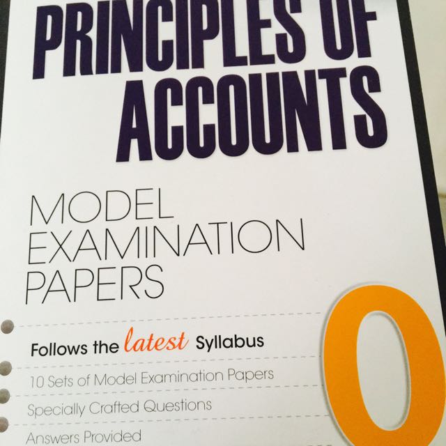 BN EPH Principles Of Accounts O Level Model Examination Papers, Hobbies ...