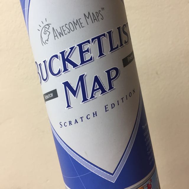 Bucketlist Map (Scratch Edition), Furniture & Home Living, Home Decor ...