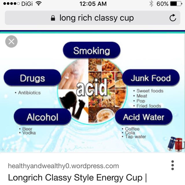 LongRich Pi Cup - Alkaline Water Filter, Babies & Kids, Maternity Care ...