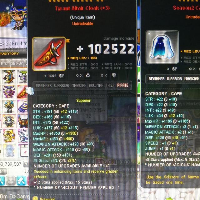Maplestory Pirate Tyrant Cape 12*, Hobbies & Toys, Toys & Games on ...