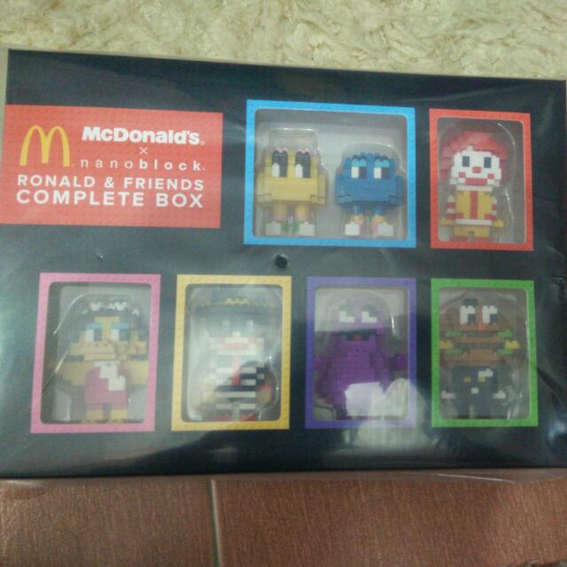 McDonald's Nanoblock Ronald & Friends Complete Box, Hobbies & Toys, Toys & Games on Carousell