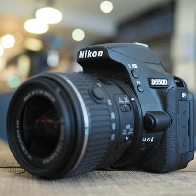Nikon D5500 + Kit Len 18-55mm, Photography, Lens & Kits on Carousell