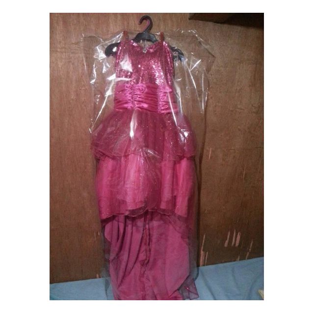 Pang sagala, debut, JS PROM! PINK LONG BACK GOWN, Women's Fashion ...
