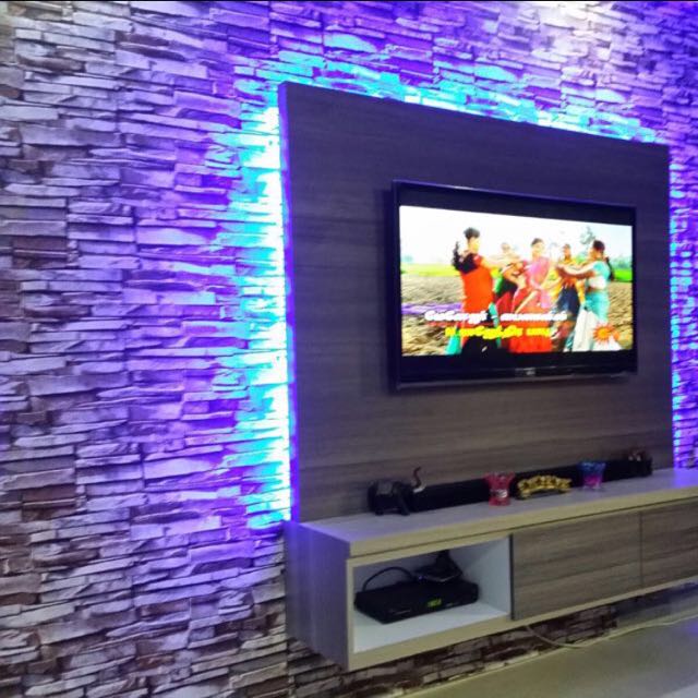 Wall Texture/TV Console, Furniture & Home Living, Home Decor, Wall ...