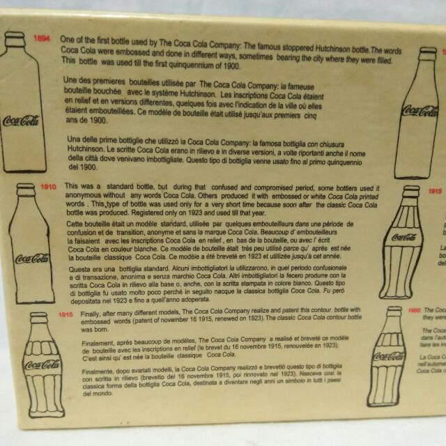 Coca Cola Miniature Bottles Set. 1894-1950., Hobbies & Toys ...