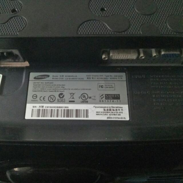 Samsung SyncMaster 933, Electronics, Computer Parts & Accessories on ...