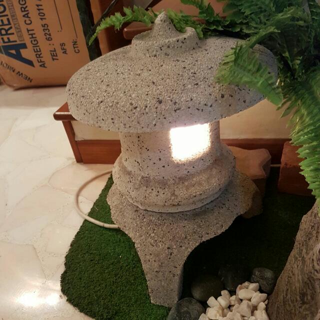 Authentic Japanese Stone Lamp, Furniture & Home Living, Home Decor ...