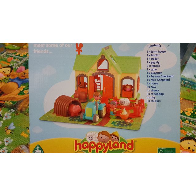 ELC HappyLand Goose Feather Farm PlaySet and Farm Animals Set, Hobbies ...