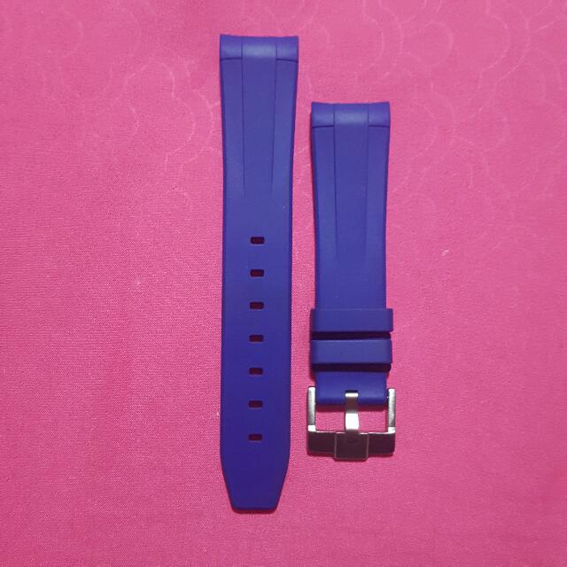 Original Authentic Rubber B Blue Strap, Women's Fashion, Watches ...