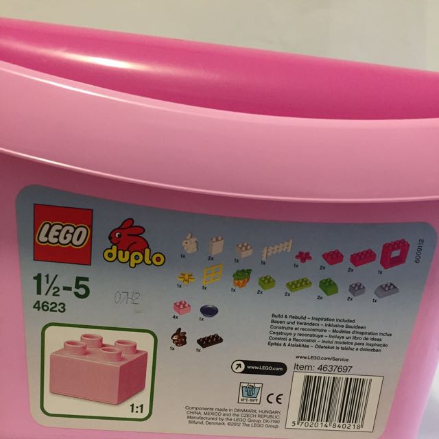 Lego Duplo Pink Brick Box 4623, Hobbies & Toys, Toys & Games on Carousell