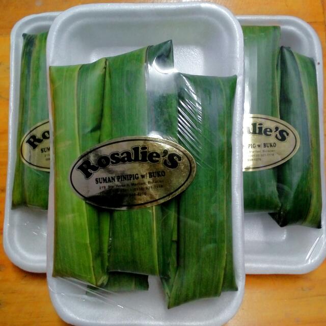 Rosalie's Suman Pinipig w Buko, Food & Drinks, Local Eats on Carousell