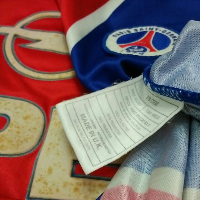 Vintage Nike Psg Paris Saint Germain Opel Made In Uk Jersey Mens