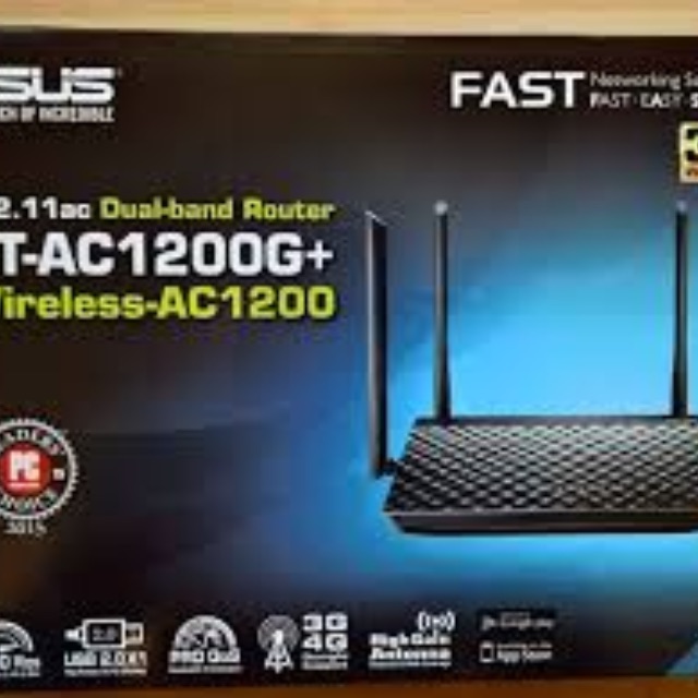 Asus AC Router 1200+, Computers & Tech, Parts & Accessories, Networking ...