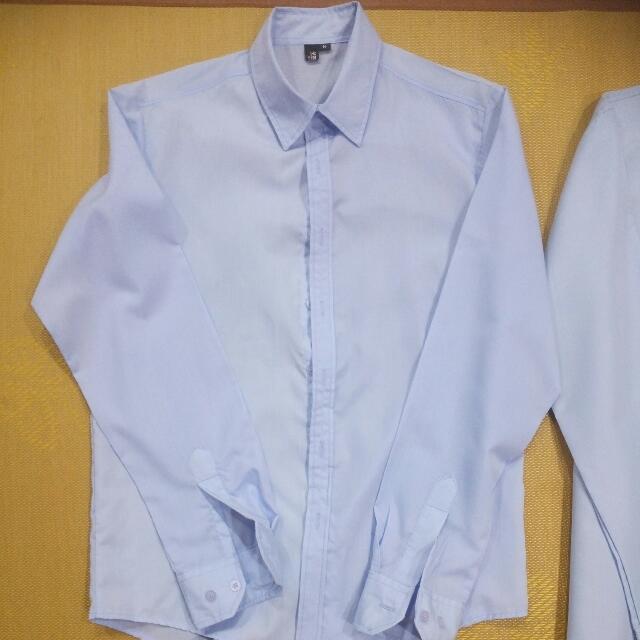 Light Blue Formal Shirt, Men's Fashion, Tops & Sets, Formal Shirts on ...