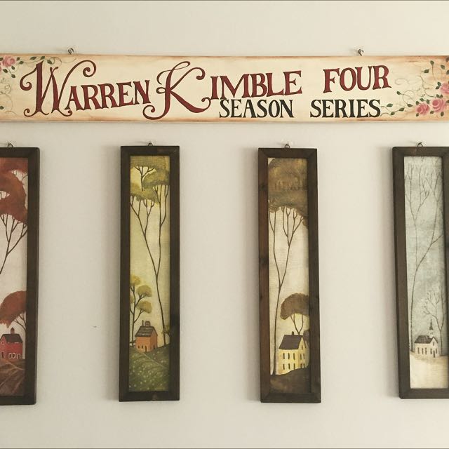 Warren Kimble Four Season Series, Furniture & Home Living, Home Decor ...