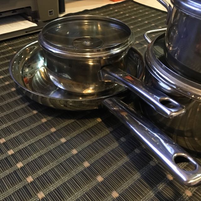 WMF Cromargan 18/10 Stainless Steel 4 Piece Cookware Set, TV & Home ...