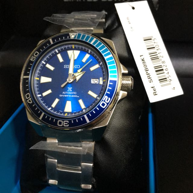 Seiko PROSPEX SRPB09K1 Blue Lagoon Samurai, Men's Fashion, Watches on ...