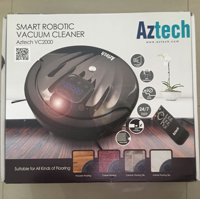 Smart Robotic Vacuum Cleaner (Aztech VC2000), TV & Home Appliances ...