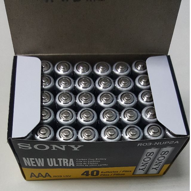 Sony AAA Battery New Ultra Carbon Zinc - Box Of 40 Pieces, Mobile ...