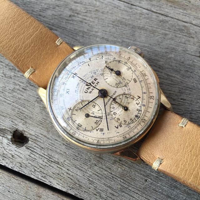 Vintage Chronograph Unver Valjoux 71, Women's Fashion, Watches ...