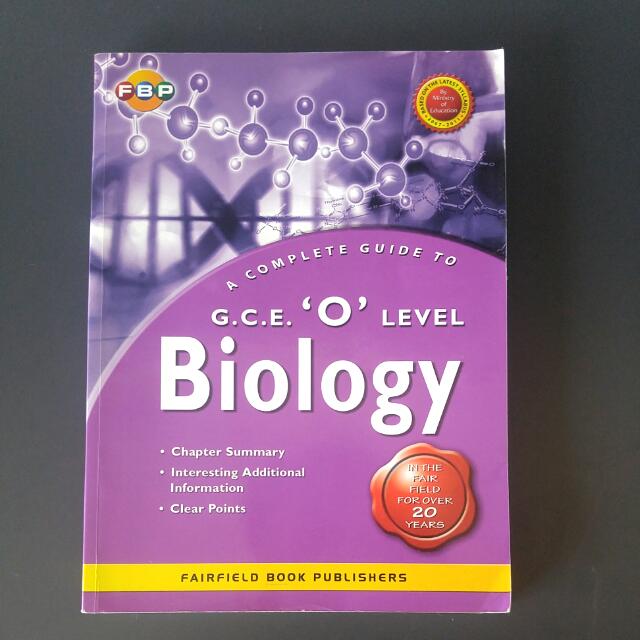 A Complete Guide To GCE O Level Biology, Hobbies & Toys, Books ...