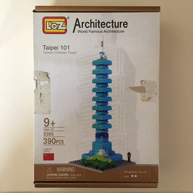 LOZ Diamond Blocks World Famous Architecture - Taipei 101 Tower #9365 ...