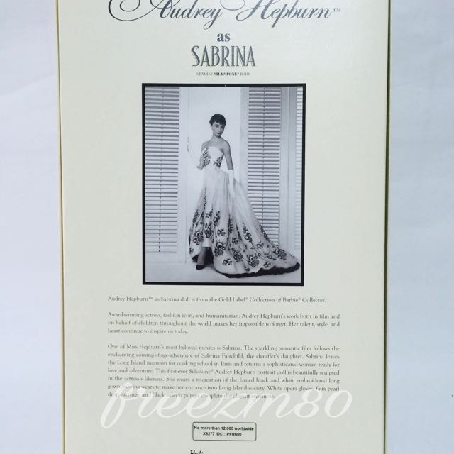 Mattel Audrey Hepburn As Sabrina Collector Barbie Doll Hobbies And Toys