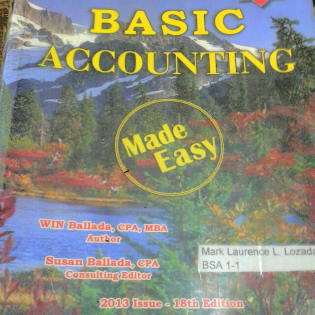 Win Ballada- Basic accounting 18th edition, Hobbies & Toys, Books ...