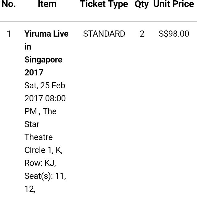 Yiruma Concert Singapore 2017 Concert Ticket X1, Tickets & Vouchers, Event Tickets on Carousell