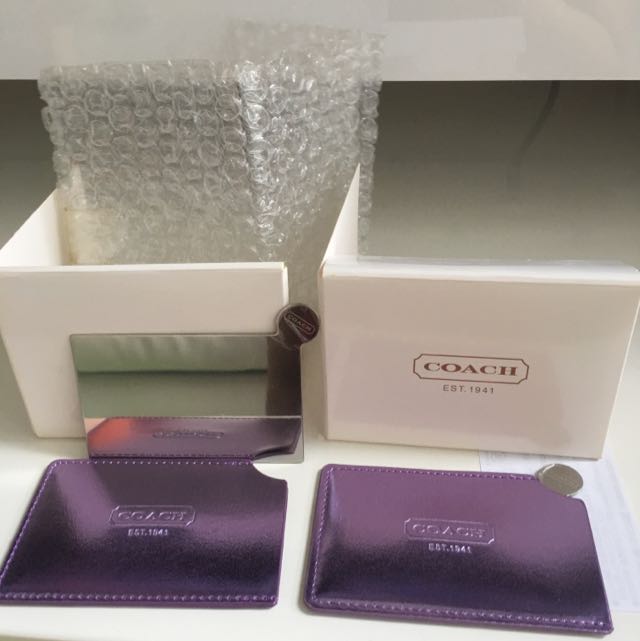 Coach card- sized mirror, Luxury, Accessories on Carousell