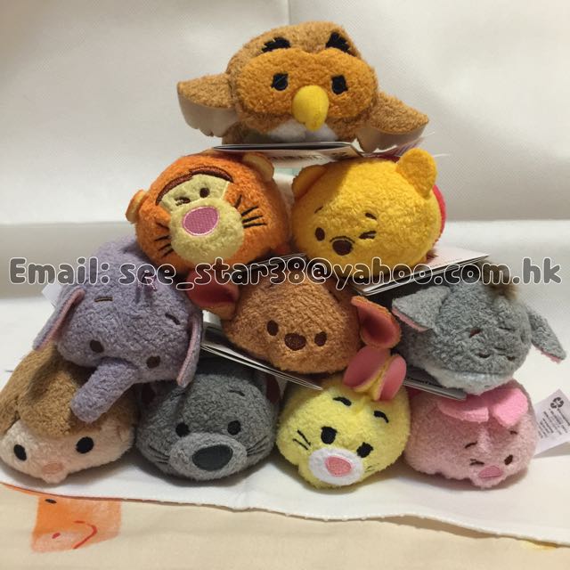 美國Disney Store Winnie The Pooh Too & friends Tsum Tsum Mini Plush ...