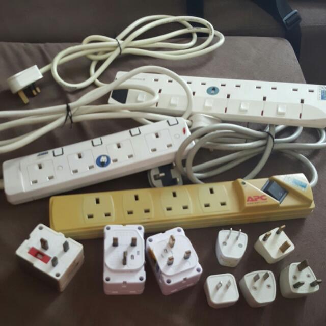 Extension Wires And Multi Power Adapters, TV & Home Appliances, Electrical, Adaptors & Sockets ...