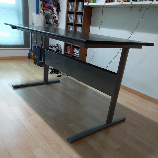 Ikea Fredrik Black-Brown Desk, Furniture & Home Living, Furniture ...