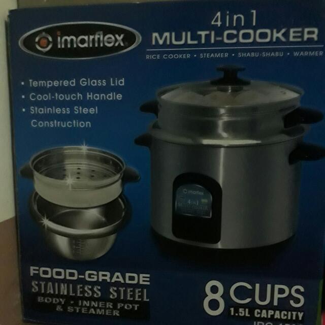 RUSH!!! Imarflex 4 in 1 Multi-Cooker Rice Cooker, Steamer, Shabu-shabu ...
