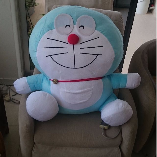 80x 70 cm Large Doraemon with real bell, Hobbies & Toys, Toys & Games ...