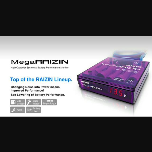 Mega raizin voltage stabilizer meter, Car Accessories on Carousell