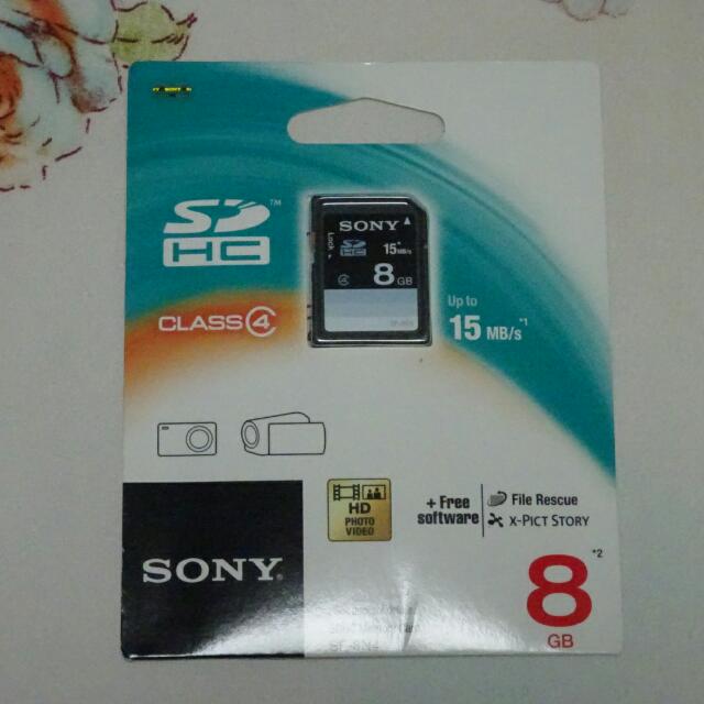 Sony Class 4 Memory Card 8GB, Mobile Phones & Gadgets, Mobile & Gadget ...