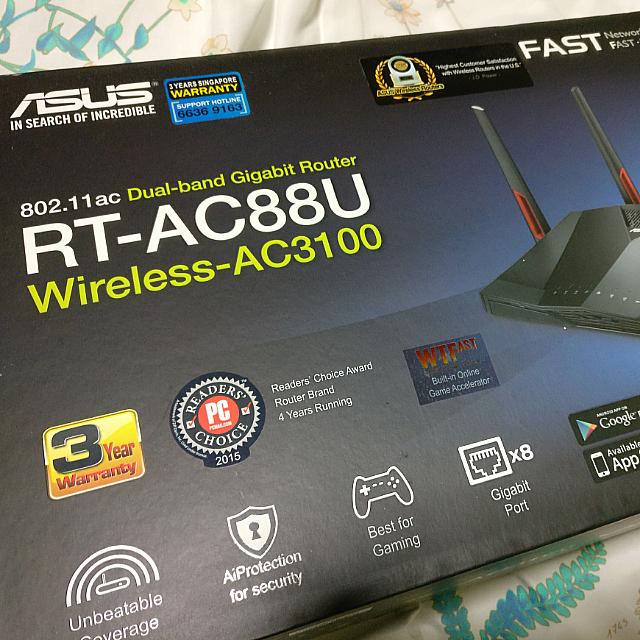 Asus RT-AC88U (Rev A5) , Computers & Tech, Parts & Accessories, Networking on Carousell