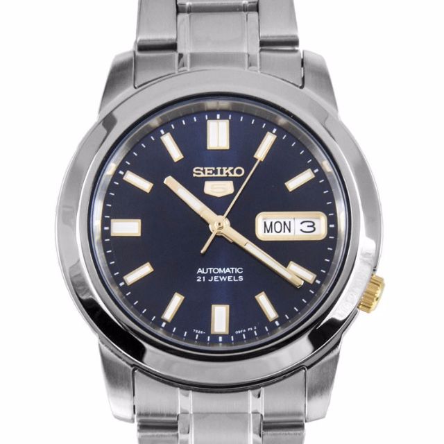 Brand New Seiko 5 Automatic Day Date 100% Original Analog Blue Dial ...