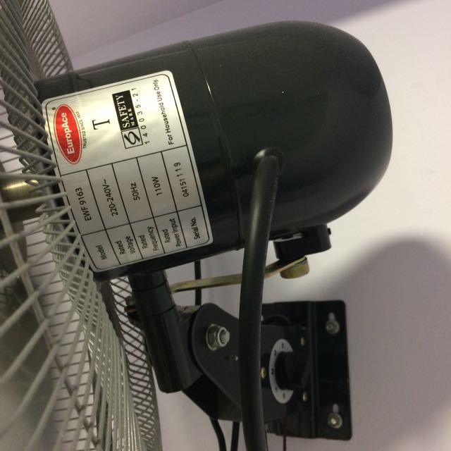 Europace 16" Power Oscillating Wall Fan, TV & Home Appliances, Air ...