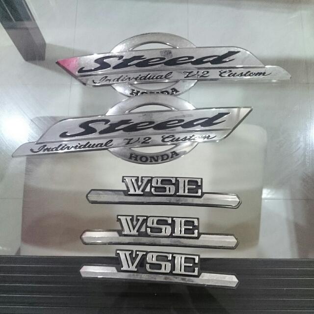 Honda Steed VLX And VSE Tank emblems For Petrol Gas Tank And Side ...