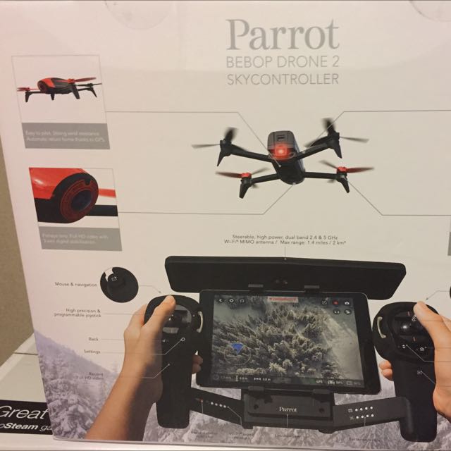 Parrot Bebop drone 2 With sky Controller, Photography, Drones on Carousell