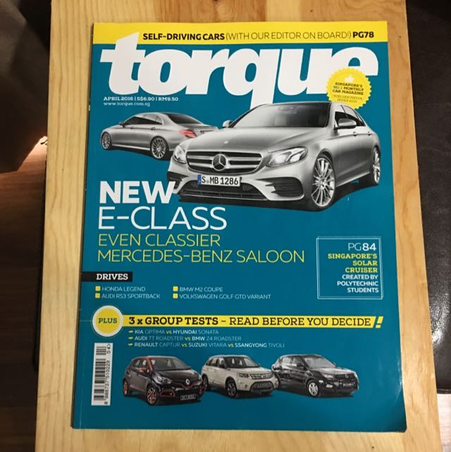 TORQUE Magazine New E Class, Hobbies & Toys, Books & Magazines ...