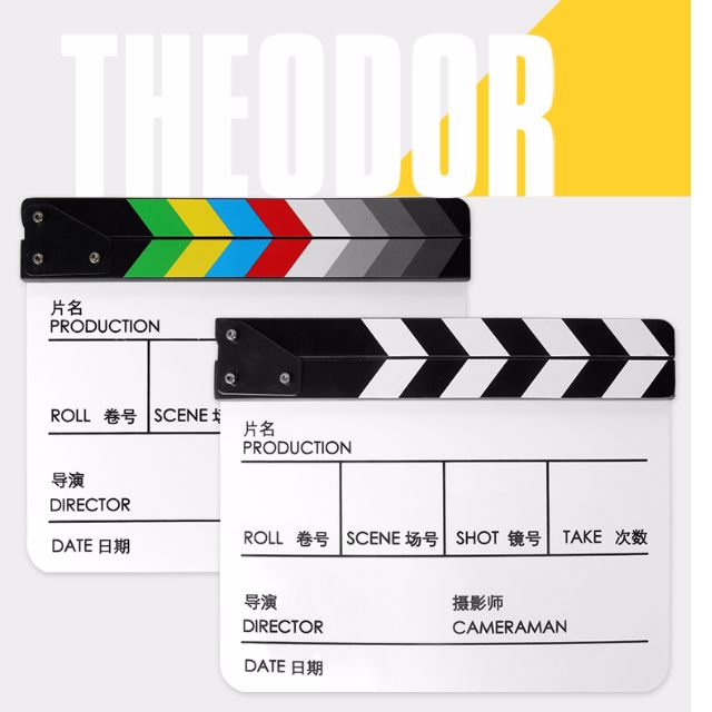 Acrylic Clapboard Dry Erase Director Film Movie Clapper Board Slate 30 ...
