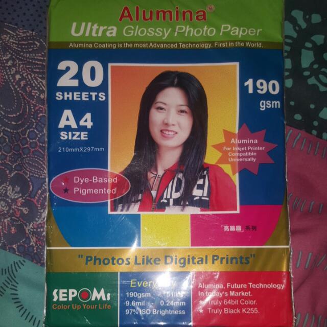 Alumina Glossy Photo Paper, Furniture & Home Living, Home Decor, Frames ...