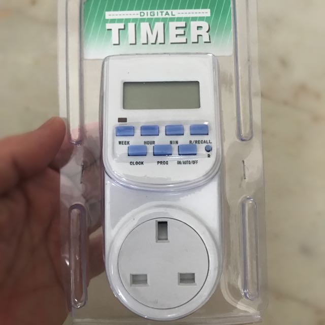 Digital Timer Plug, TV & Home Appliances, Electrical, Adaptors ...